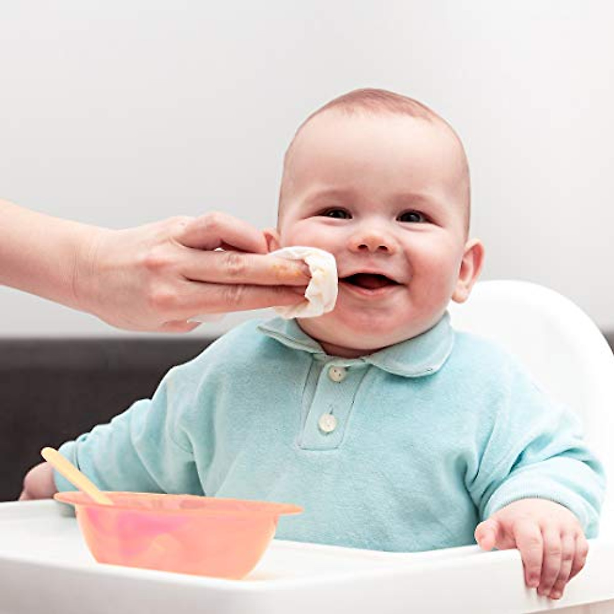 RAWGANIC Gentle Biodegradable Organic Cotton Baby Wipes | Hypoallergenic Wet Wipes for Nappy Change, Face and Body Cleansing | with Aloe Vera (6 Packs of 50 (300 Wipes))