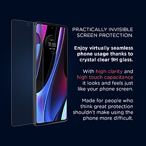 Motorola Moto Edge+ (2022) / Edge Plus 5G UW 2022 Screen Protector- Strong 9H Tempered Glass for scratch, impact protection, anti fingerprints/smudge resistant [NOT for moto Edge+ 2020]