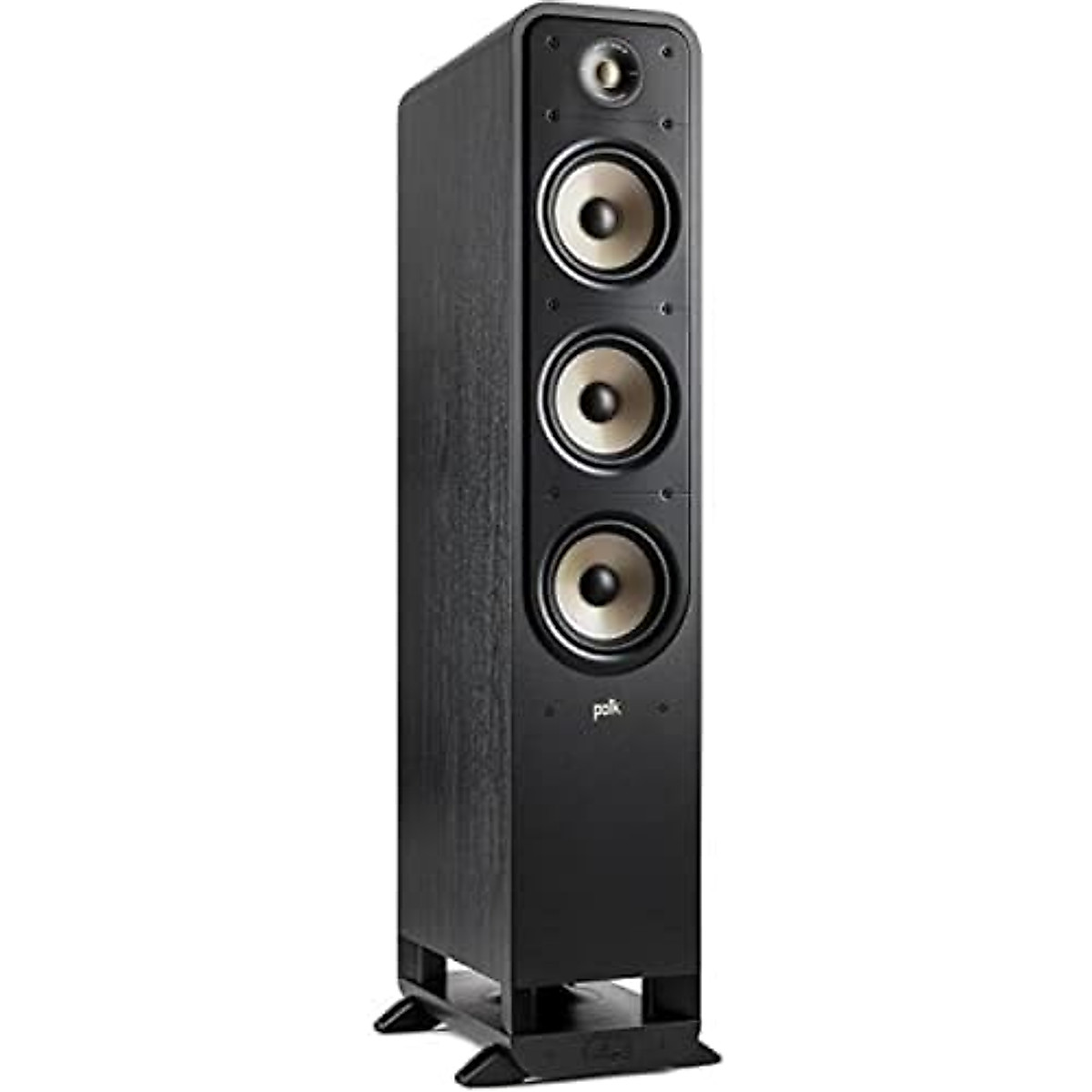 Polk Signature Elite ES55 Tower Speaker - Hi-Res Audio Certified, Dolby Atmos & DTS:X Compatible, 1" Tweeter & (2) 6.5" Woofers, Polk Power Port Technology for Effortless Bass, Stunning Black
