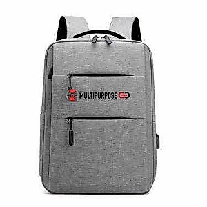 Multipurpose Go Travel Laptop Backpack,Extra Large Anti Theft College School Backpack for Men and Women with USB Charging Port (Gray)