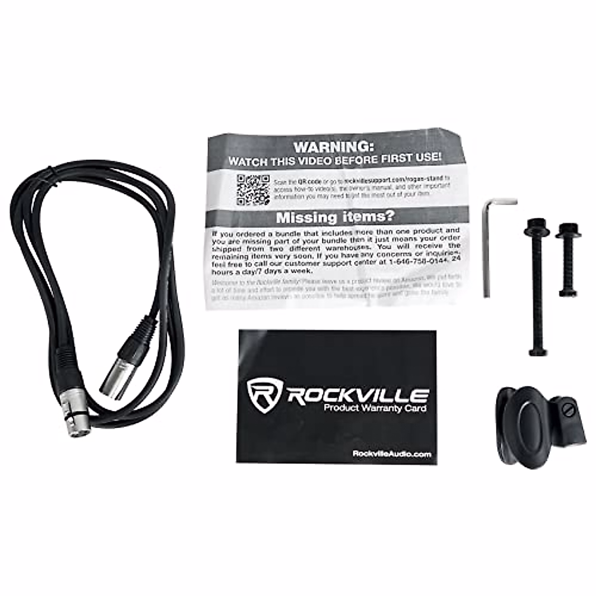 Rockville ROGAN STAND Pro Boom Arm Mic Stand with Fixed Mount+Desk Stand+Cable