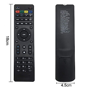 Replacement IPTV Remote Control MAG255 for MAG Box Remote Control IPTV Set-Top Box OTT TV Box MAG250 MAG254 MAG255 MAG256 MAG257 MAG260 MAG275 MAG322 MAG349 -The Instructions are on The Back