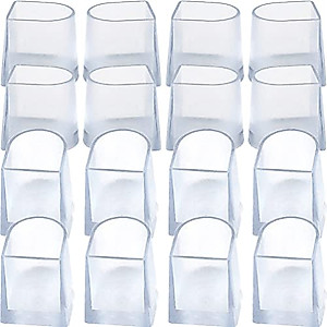 FRCOLOR High Heel Chair High Heel Chair Clear High Heel Protectors, 16pcs Heel Stoppers for Wedding Mates Bridesmaid Walking On Grass Uneven Floor 10-12mm Rubber Shoe Covers Shoe Heel Protectors