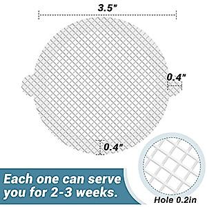 70 Pack Disposable Hair Catcher for Shower, Mckanti Disposable Hair Drain Catchers Hair Catcher Mesh Stickers for Bathroom, Washbasin, Bathtub, Kitchen