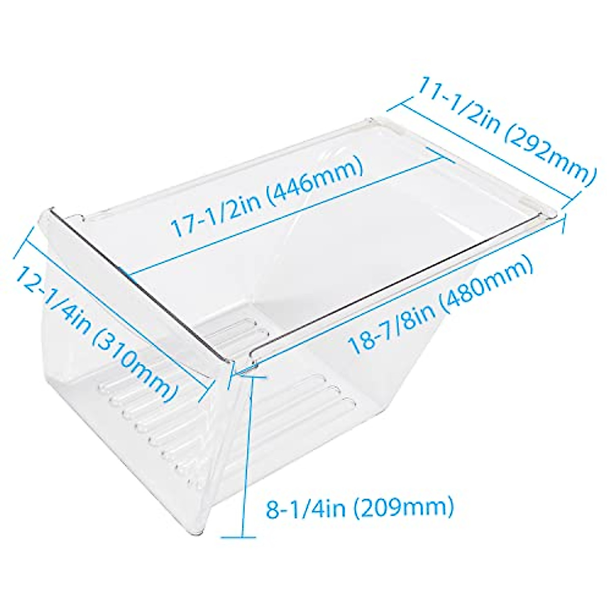 Kojem Crisper Bin Replacement for 240343803 AP2115895 240343801 240343805 Compatible with Frigidaire Kenmore Refrigerator