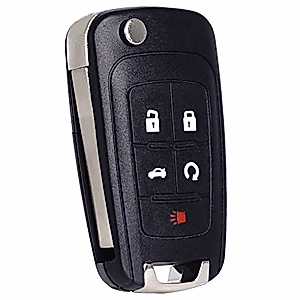 Key Fob Replacement Fits for Chevy Cruze Equinox Camaro Impala Malibu Sonic Buick Regal Verano Encore Allure Lacrosse GMC Terrain 2010-2021 OHT01060512 Keyless Entry Remote Control 13504199 5 Button