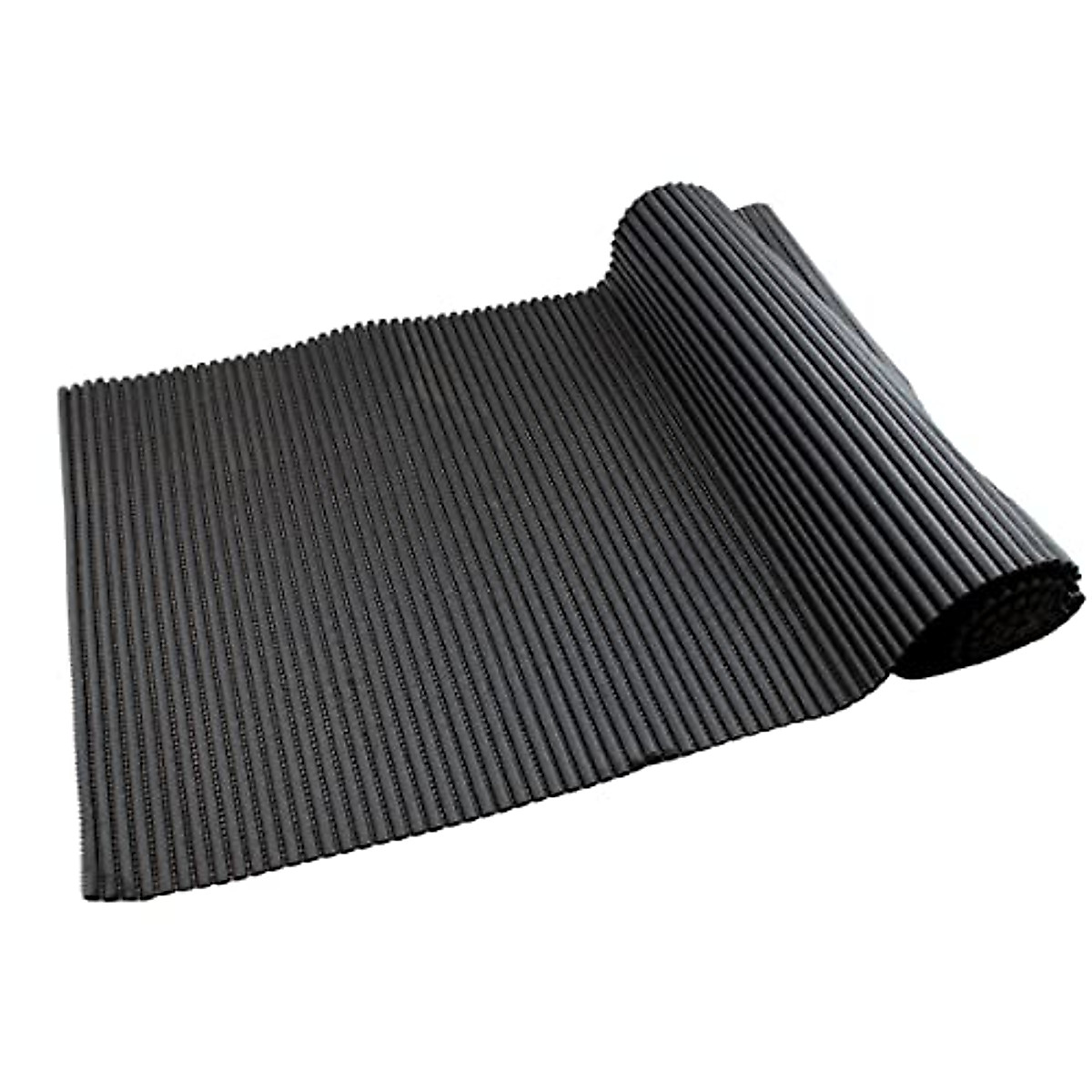 Professional Grade Heavy Duty Anti-Slip Mat Non Skid - Shelf and Drawer Liner 18" x 78.75" - Trim to Fit Black