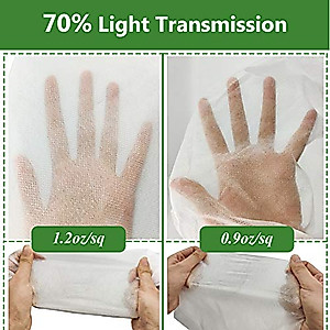 Garden expert Plant Covers Freeze Protection Floating Row Cover Thickened 1.2oz Fabric Frost Cloth Plant Blanket for Plants & Vegetables in Winter(8FTx15FT)