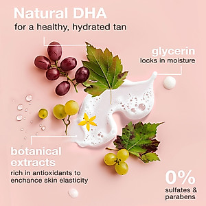 Self Tanner Mousse - USA Made with Natural & Organic Ingredients, Self Tanning Mousse for Dark Fake Tan, Sunless Tanner, Clear & Non Toxic Tanning Foam for Streak Free Finish, No Nasty Smell