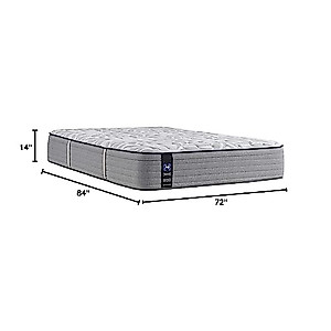 Sealy Posturepedic Spring Silver Pine Faux Eurotop Firm Feel Mattress and 5-Inch Foundation, California King