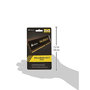 Corsair 8GB Kit (1x 8GB) 2133 MHz CL15 288-Pin DIMM DDR4 RAM Memory (CMV8GX4M1A2133C15)