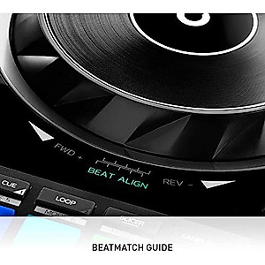 Hercules DJ Control Inpulse 500 DJ Software Controller + Professional DJ Headphones + Stereo Audio Cable + Hosa Interconnect Cable