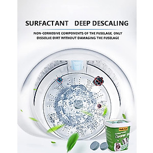 Finally Fresh Washing Machine Cleaner for Front / Top loaders, 20 Packs Washer Cleaner for Sensitive Skin, Suitable for All HE Washing Machines Include