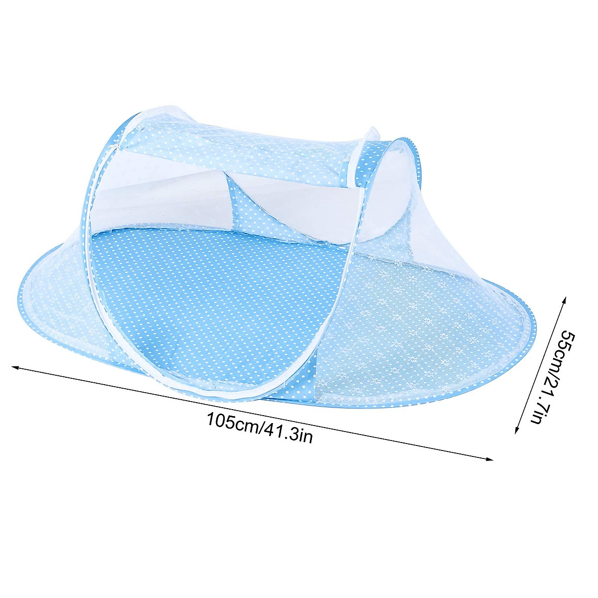 Tefola Baby Mosquito Net,Folding Crib Netting Baby Bedding Portable for Children Summer Supplies