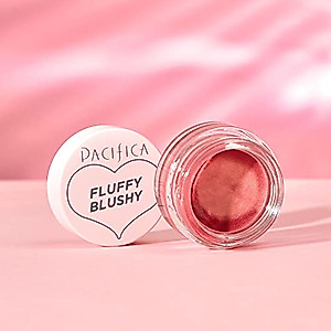 Pacifica Beauty | Fluffy Blushy Cream Blush for Cheeks + Lips | Creamy, Lightweight, Versatile, Easy-To-Use Formula | Hydrating Vegan Collagen | Pigmented Buildable Coverage | Vegan + Cruelty Free