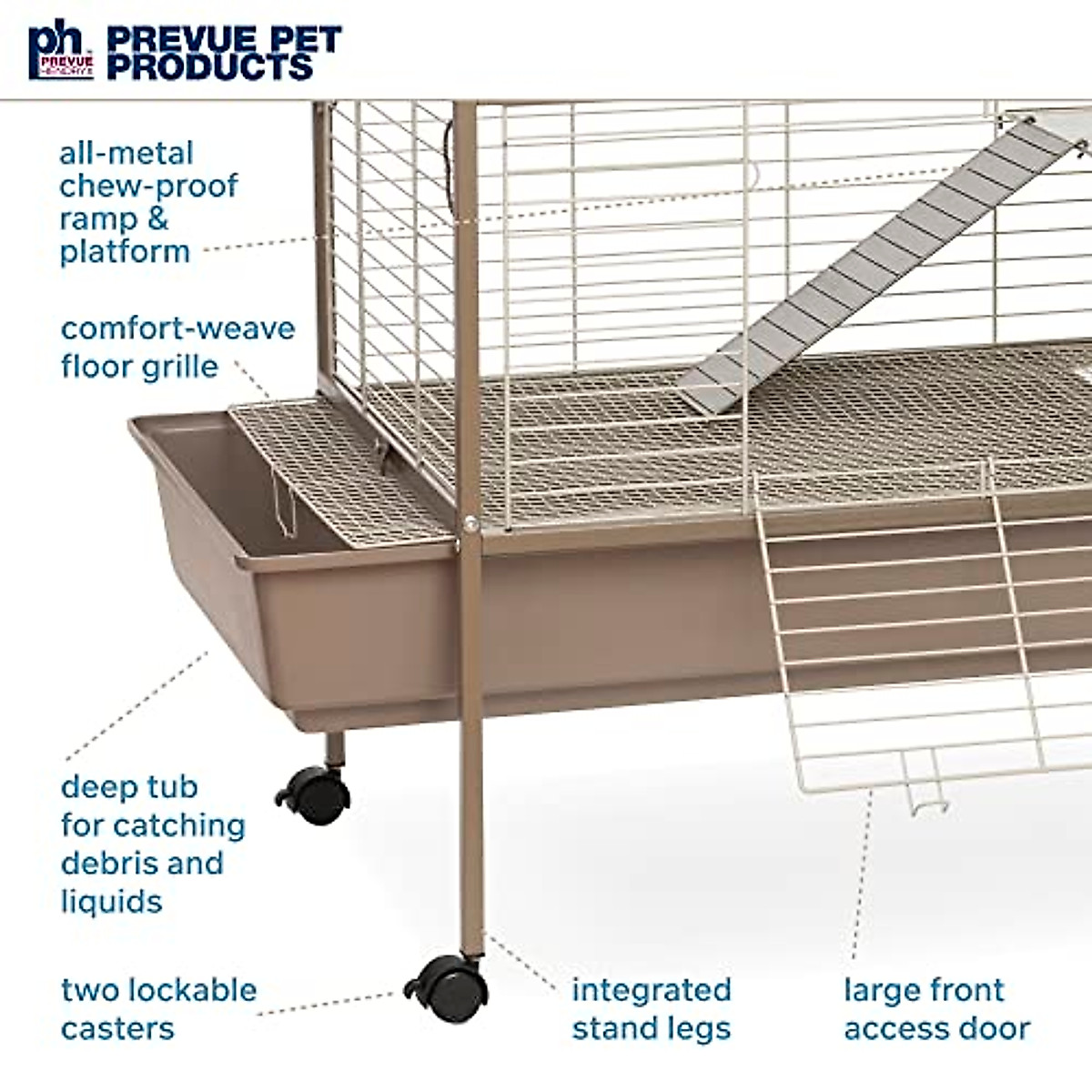 Prevue Pet Products Small Animal Cage with Stand Coco & White 425