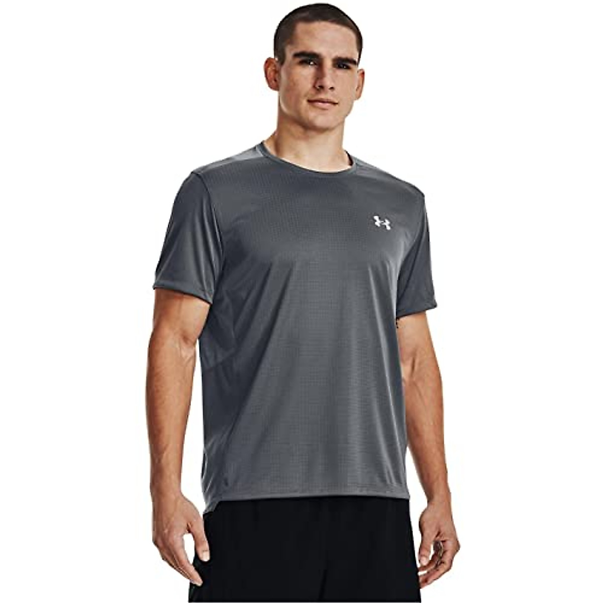 Under Armour Men's Speed Stride Short-Sleeve T-Shirt , Pitch Gray (012)/Reflective , X-Large