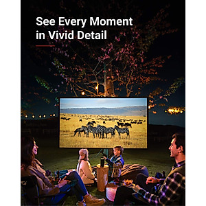  Nebula Capsule, by Anker, Smart Portable Wi-Fi Mini Projector, 100 ANSI lm Pocket Cinema, DLP, 360° Speaker, 100" Picture, 4-Hour Video Playtime, and App-Watch Anywhere (Renewed) 