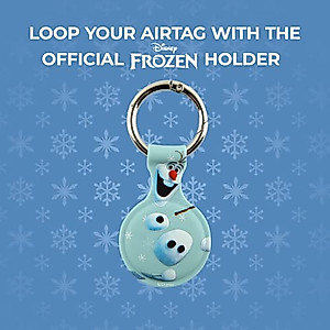 Disney Frozen Olaf Holder for Airtag - Protective Tracker with Keychain for Dog, Bags, Keys - Disneyland Essentials and Frozen Toys
