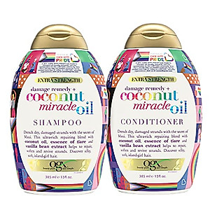 OGX Coconut Miracle Oil Extra Strength Shampoo & Conditioner, 2 Pack