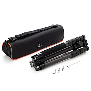Benro MeFOTO Globetrotter Travel Tripod, Ballhead and Monopod in Black, 2 Series Carbon Fiber Legs, 4 Leg Sections, Twist Leg Locks, Padded Carrying Case (BMGTCBLK)