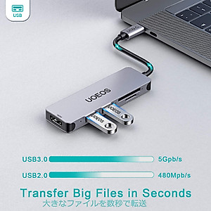 UOEOS C to Hdmi Hub,Compatible for Surface Pro, MacBook Air, Thinkpad…