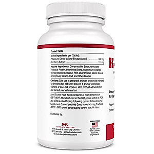 K-Plus Potassium Citrate Plus Cranberry Supplement for Dogs - UTI Remedy Chewable Tablets - Supports Bladder Health - For Every Dog Breed (100 Tabs)