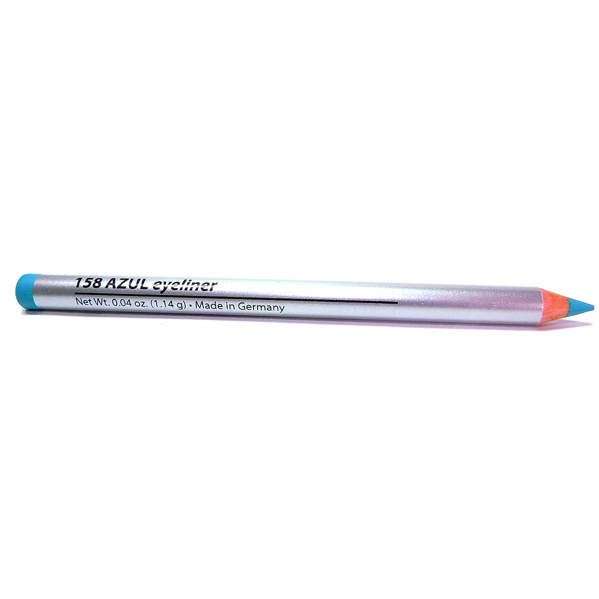 Pure Ziva Bright Azul Teal Turquoise Vibrant Light Sky Blue Wood Eyeliner Pencil, HD Professional Eye Liner Smudge Proof Long Lasting No Animal Testing & Cruelty Free
