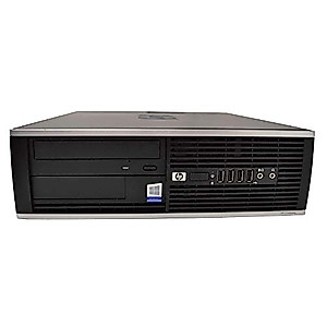 HP Elite Desktop Computer, Intel Core i5 3.2 GHz, 8 GB RAM, 500 GB HDD, Keyboard & Mouse, Wi-Fi, Dual 19 LCD Monitors (Brands Vary), DVD-ROM, Windows 10 (Renewed)