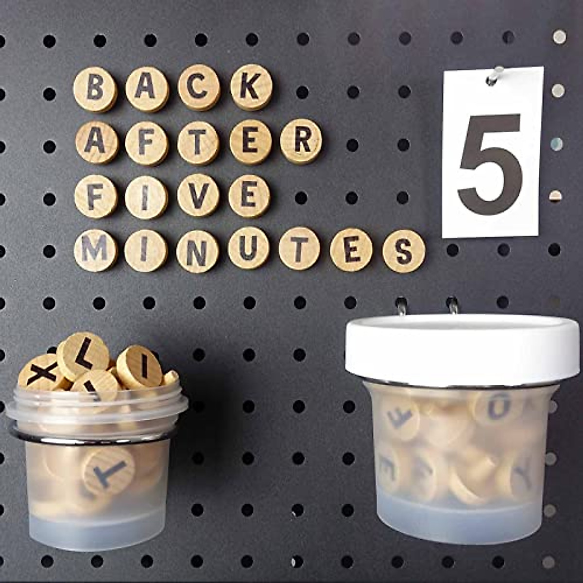 Pegboard Letters and Emojis for 1/4" Hole Pegboard Craft Pegboard Accessories Material: French Beech