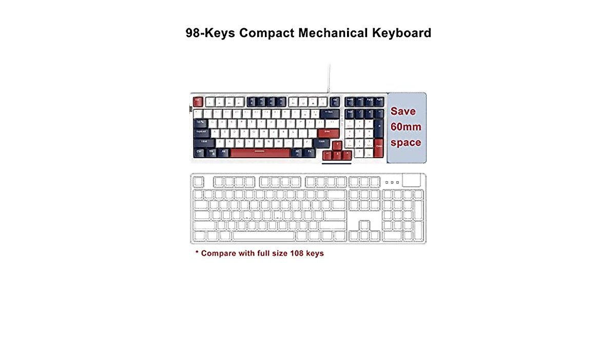 Compact 80% Mechanical Gaming Keyboard with Hot-Swap & RGB Backlit