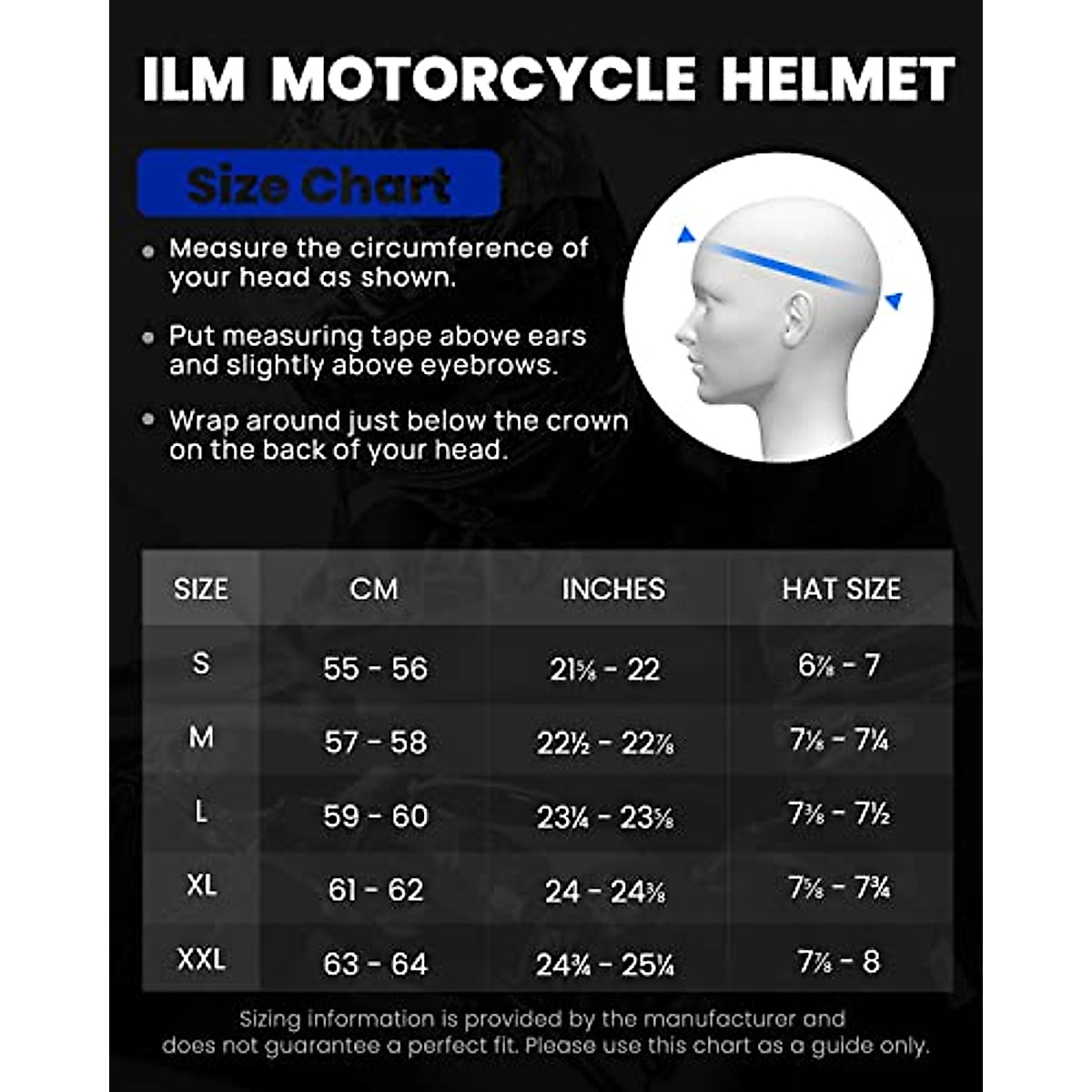ILM MIPS Motorcycle Full Face Helmet Pinlock Insert Anti Fog Dual Visor Racing Casco de Moto Men Women DOT Model 129M(Matte Black Large)