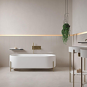 Gaahing Aluminum T Molding Floor Transition Strip, T Moulding for Laminate Flooring Planks, Vinyl Floor Transition, Rubber Transition (3Pcs x 2.9ft x 1.6in, Matte Gold)