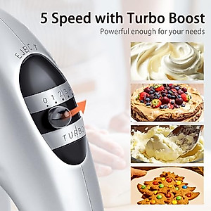 Kestreln Hand Mixer Electric Handheld with Stand Base for Kitchen Baking Cake, Dough, Powerful Mixing for Mashed Potatoes 1