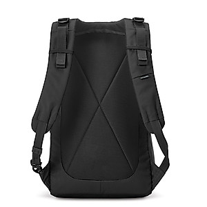 Pacsafe Metrosafe LS450 25 Liter Anti Theft Laptop Backpack - with Padded 15" Laptop Sleeve, Adjustable Shoulder Straps, Patented Security Technology (Black)