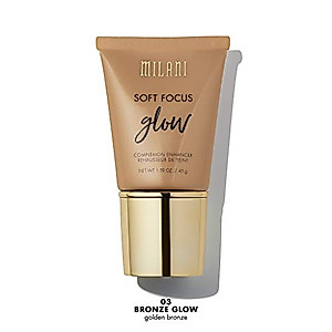 Milani Soft Focus Glow Complexion Enhancer - Bronze Glow (1.59 Ounce) Vegan, Cruelty-Free Liquid Highlighter that Brightens Skin & Diffuses Fine Lines