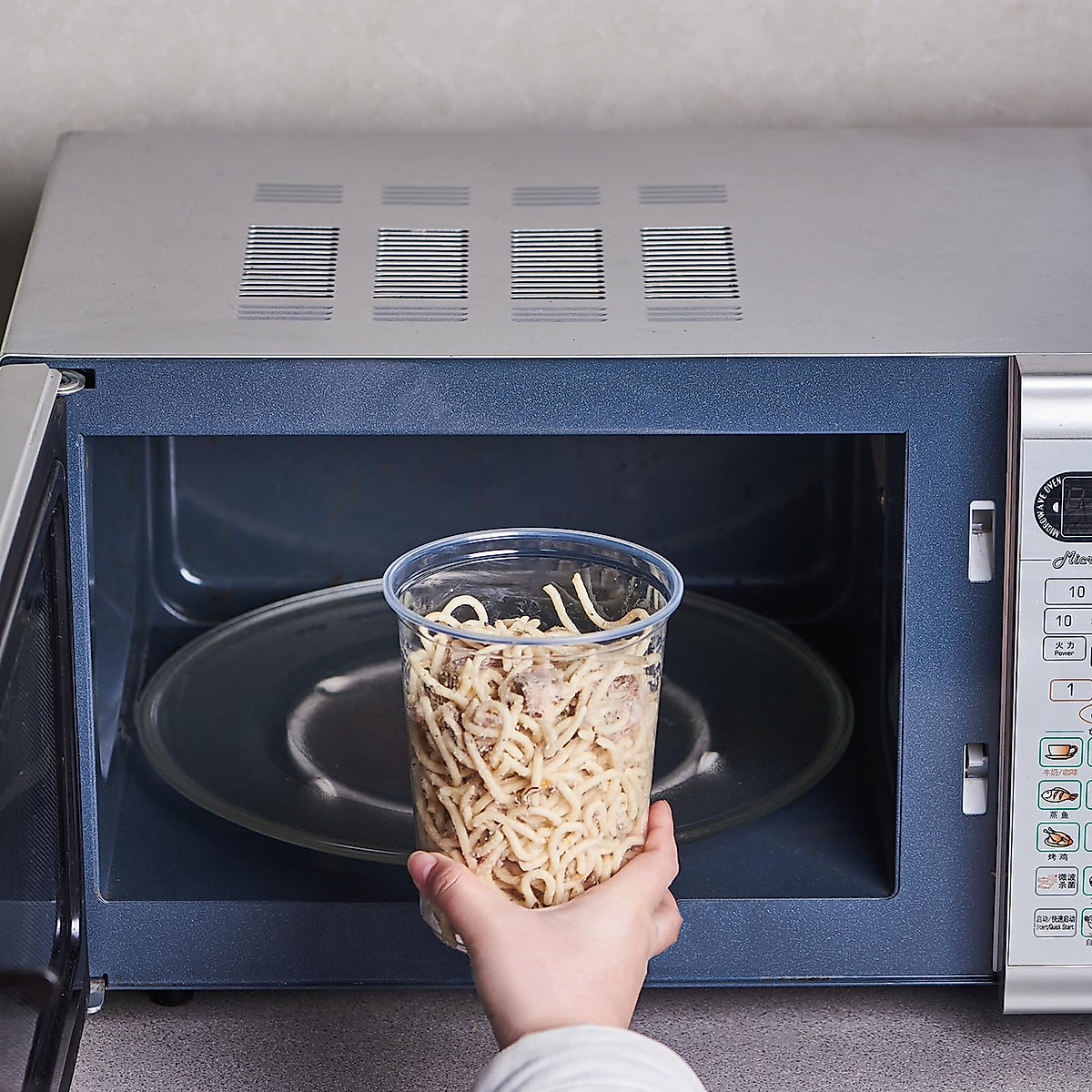 Jaluxing [42 Sets - 32 oz. Plastic Deli Food Storage Soup Togo Containers With Airtight Lids Clear Disposable Takeout Quart Container (Formerly FULING)