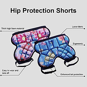 Kids Hip Protection Thickened Sports Shorts Skating Butt Pads Protectors for Children Skating Protective Gear Scooter Ski Butt Pad Adjustable Hip Protection Red