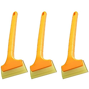 Ice Scrapers 3pcs Snow Brushes Deicing Ice Shovels - Auto Windshield Cleaning Tool Winter Snow Removal Tool for Car Garden Snow Cleaning Supplies - Yellow