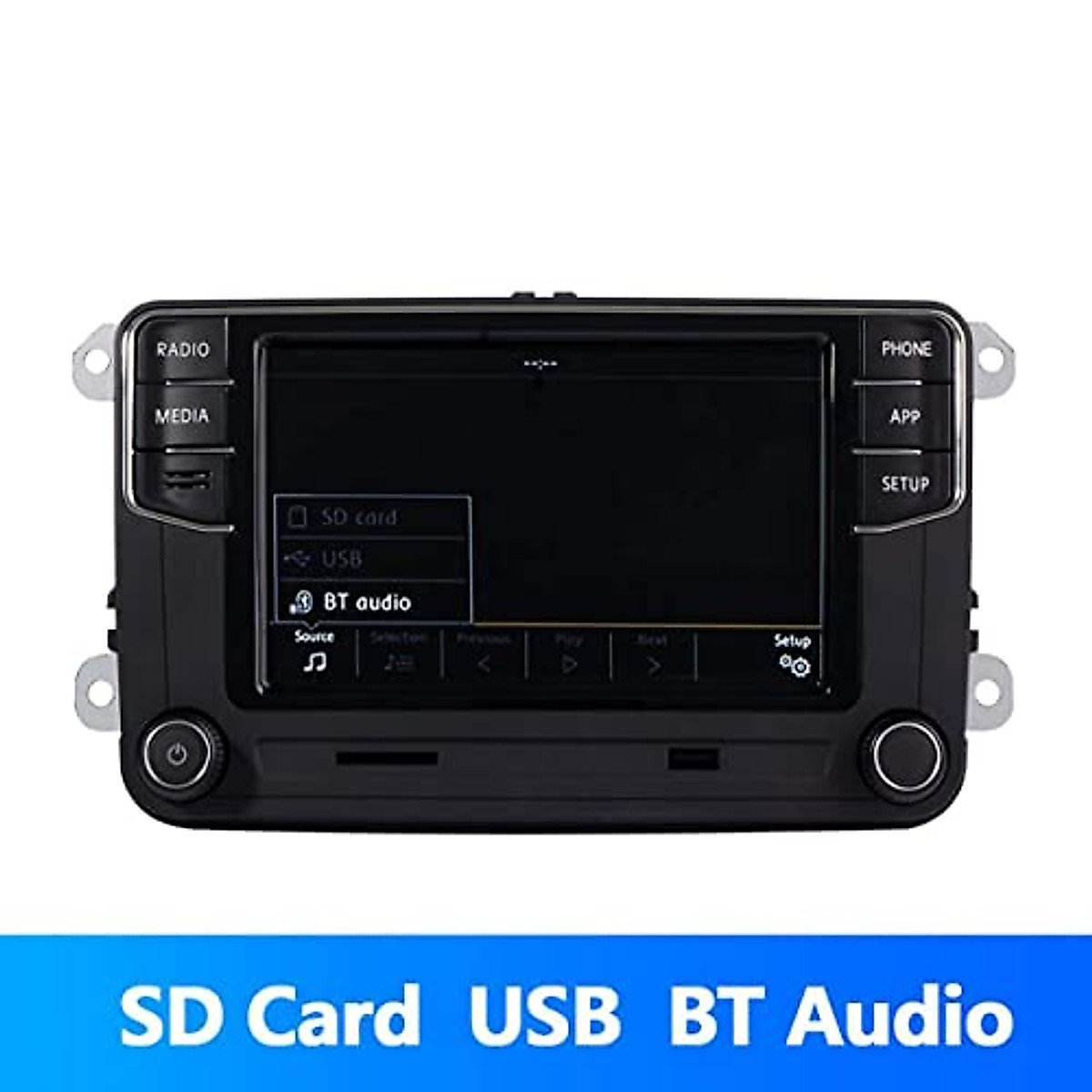 Amzparts RCD360 RCD330 Carplay Android Auto MIB Car Radio Compatible for Golf 5 6 MK5 MK6 Polo Passat B6 B7 CC 6RD 035 187B