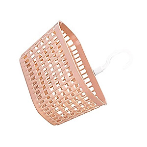Shower soap holder Caddy Basket Hanging Shower Caddy Plastic Shower Tote Bathroom Storage Organizer for Shampoo Conditioner Cosmetics Bath Toy Hair Supplies plastic shower hanging Pink sink candy