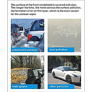 Car Glass Oil Film Cleaner mc.p.p Safety and Long-Term Protection, Glass Clear Windshield Cleaner car Paint Oil Film Remover (20g*3)