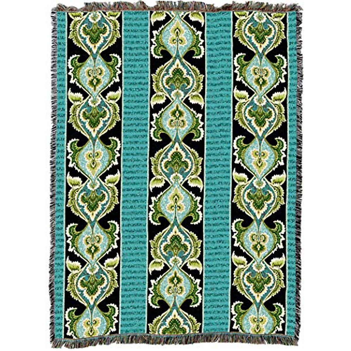 Pure Country Weavers William Morris Ivy Blanket - Arts & Crafts - Gift Tapestry Throw Woven from Cotton - Made in The USA (72x54)
