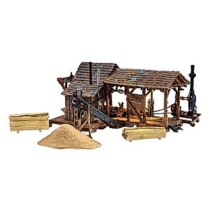 Micro-Mark Woodland Scenics Landmark Structures Built & Ready Buzz's Sawmill, HO Scale