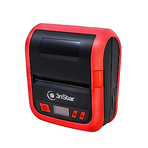 3nStar 80mm (3") Portable Direct Thermal Receipt and Label Printer Bluetooth/USB, ESC/POS, ZPL - PPT305BT