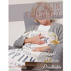 InnoBeta Teacher Retirement Gifts for Women, Bed Flannel Plush Blankets (50"x 65") - A Wise Teacher