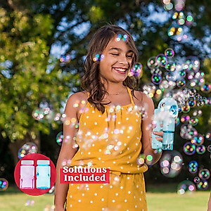 JOYIN 2 Bubble Guns Kit, Whale Automatic Bubble Maker Blower Machine with 4 Bubble Solutions for Kids, Bubble Blaster, Summer Toy, Birthday, Outdoor & Indoor Activity, Easter, Valentine Party Favors