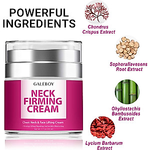 Neck Firming Cream, Anti-Aging Facial Moisturizer with Retinol & Collagen, Neck Cream, Double Chin Reducer cream, Skin Tightening Cream for Neck Face