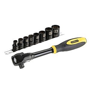 Stanley 0-94-606 Ratchet Rotator (9 Piece), Black/Silver