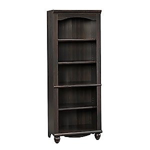 Sauder Harbor View Library, Antiqued White finish